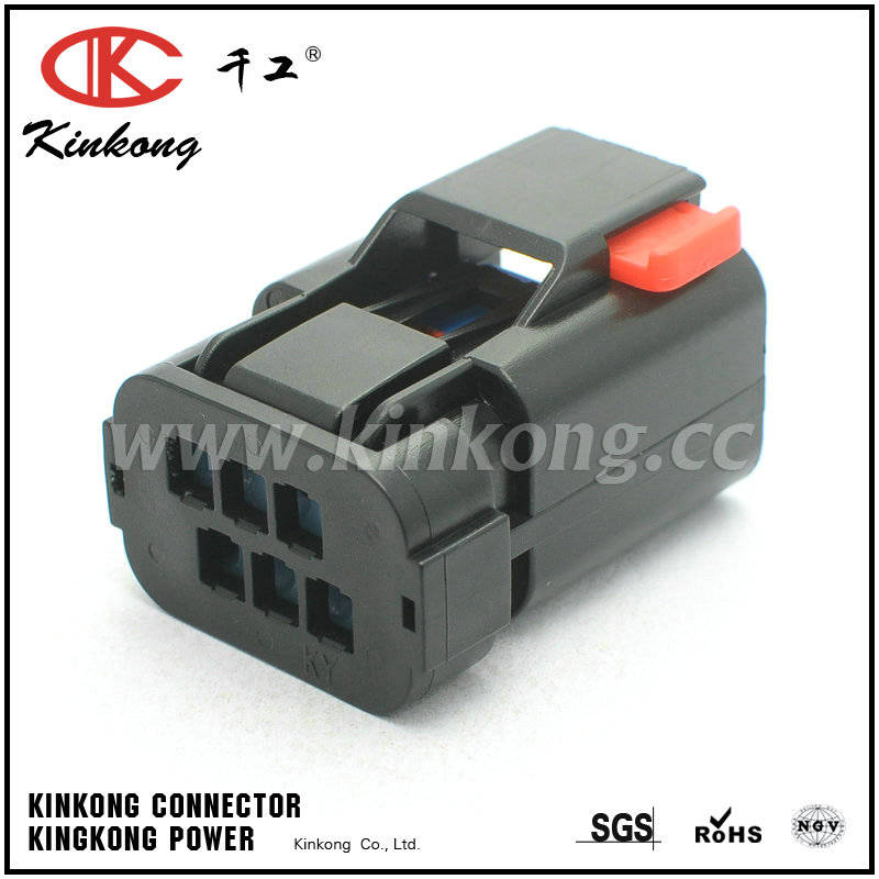 6 pin female waterproof automotive electrical connectors 54200608